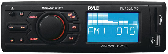 In-Dash AM/FM-MPX Receiver MP3 Playback w/ USB/SD Card w/ Detachable ...