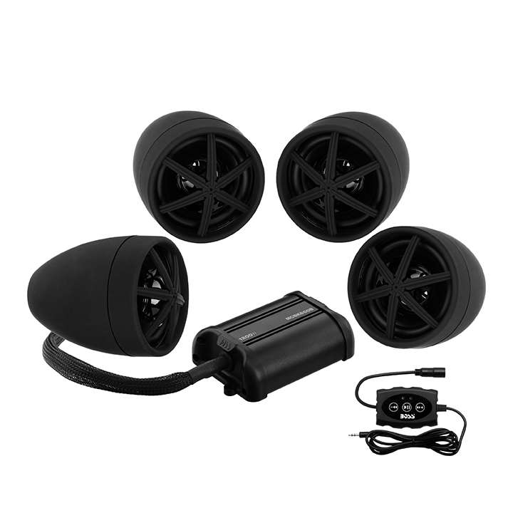 Boss Motorcycle/UTV Speaker and Amplifier System USB/SD/FM 3 ...