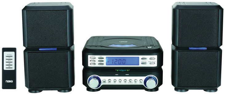 Naxa Digital CD Micro System with AM/FM Stereo Radio NS438 - Wholesale ...