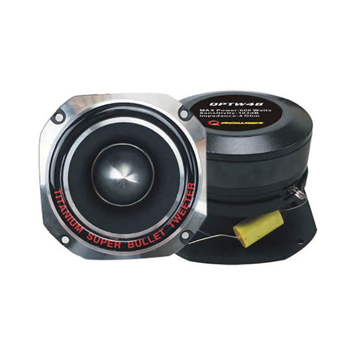 Qpower 4" Aluminum bullet horn with 1.75" super tweeter 600 Watts Pair ...